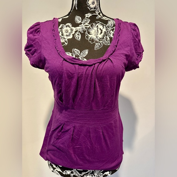 Marc Jacobs | Tops | Marc Jacobs Purple Scoop Neck Top | Poshmark